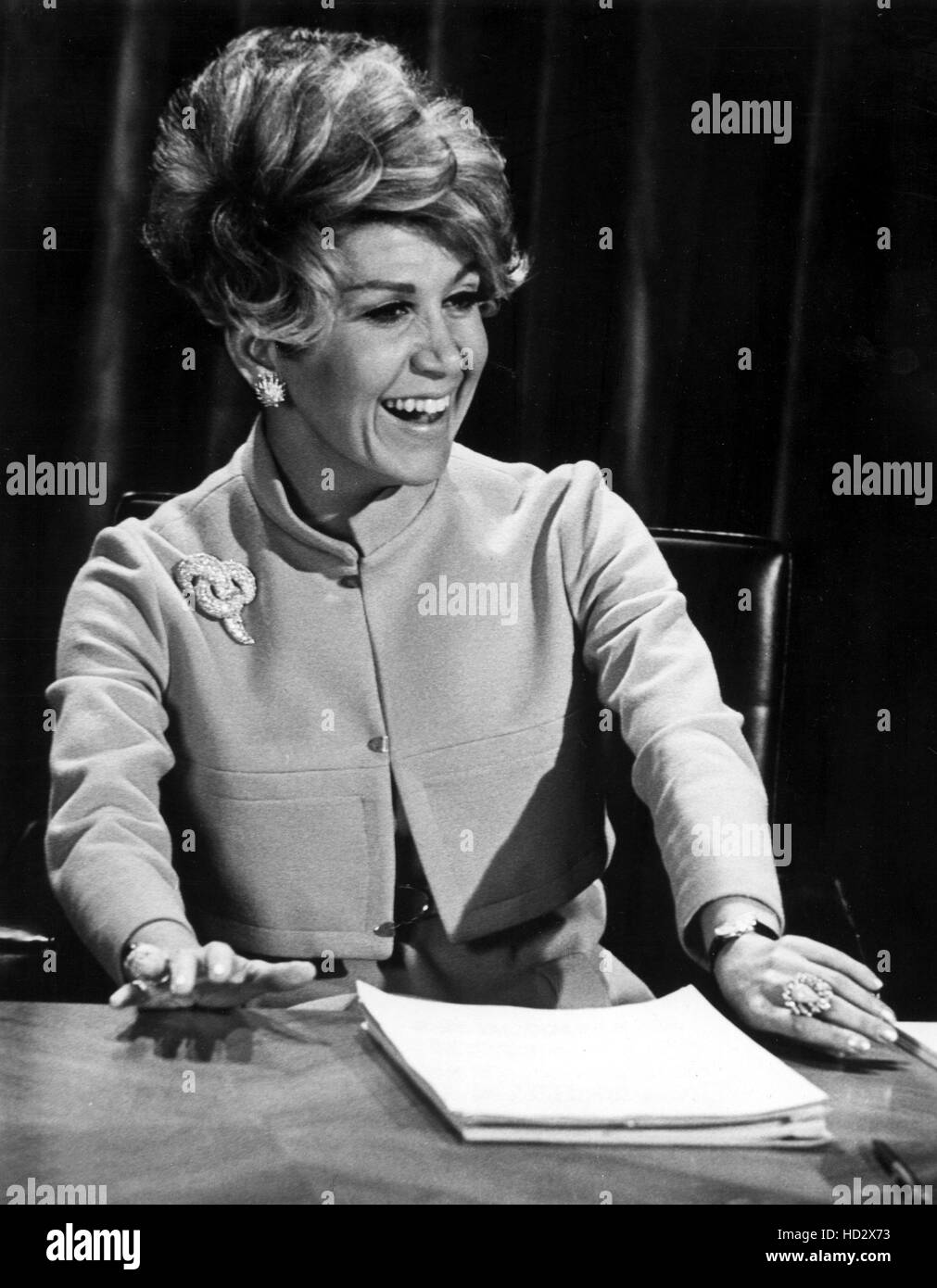 THE PHYNX, Rona Barrett during filming, 1970 Stock Photo - Alamy