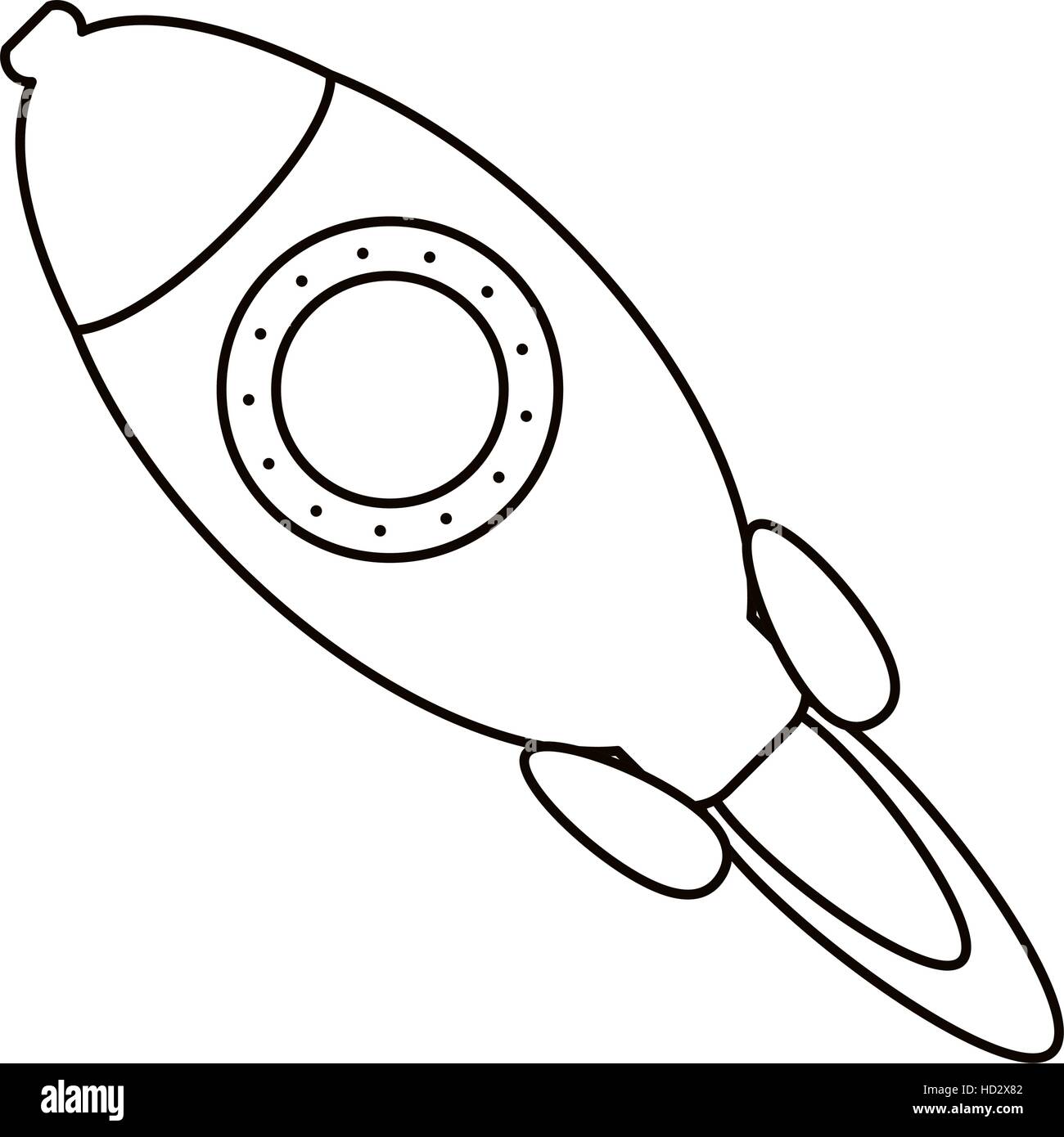 rocket startup launching outline Stock Vector Image & Art - Alamy