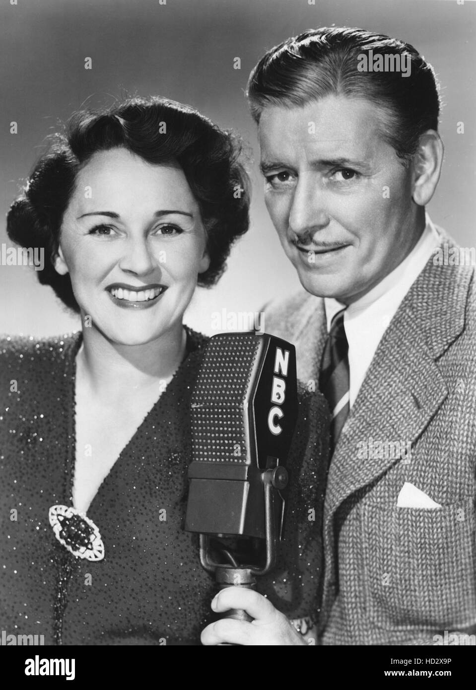BENITA HUME and husband, RONALD COLMAN, performing their radio show ...