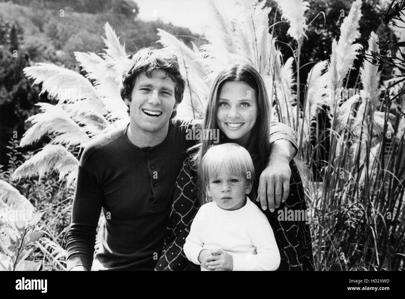From left: Ryan O'Neal, Leigh Taylor-Young with their son Patrick O ...