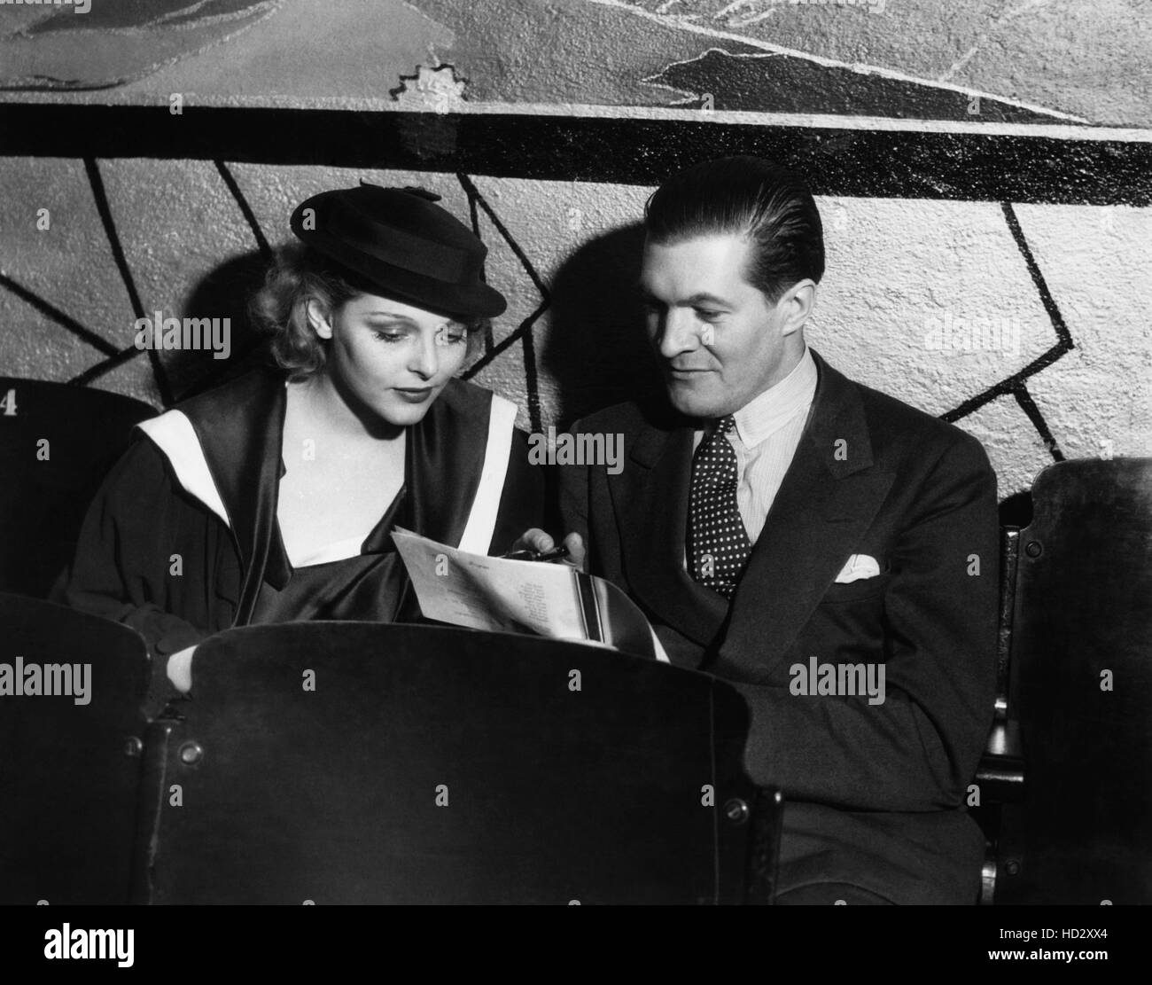 From left, Sally Blane, artist Peter Arno, at Berlin's Tingel-Tangel ...