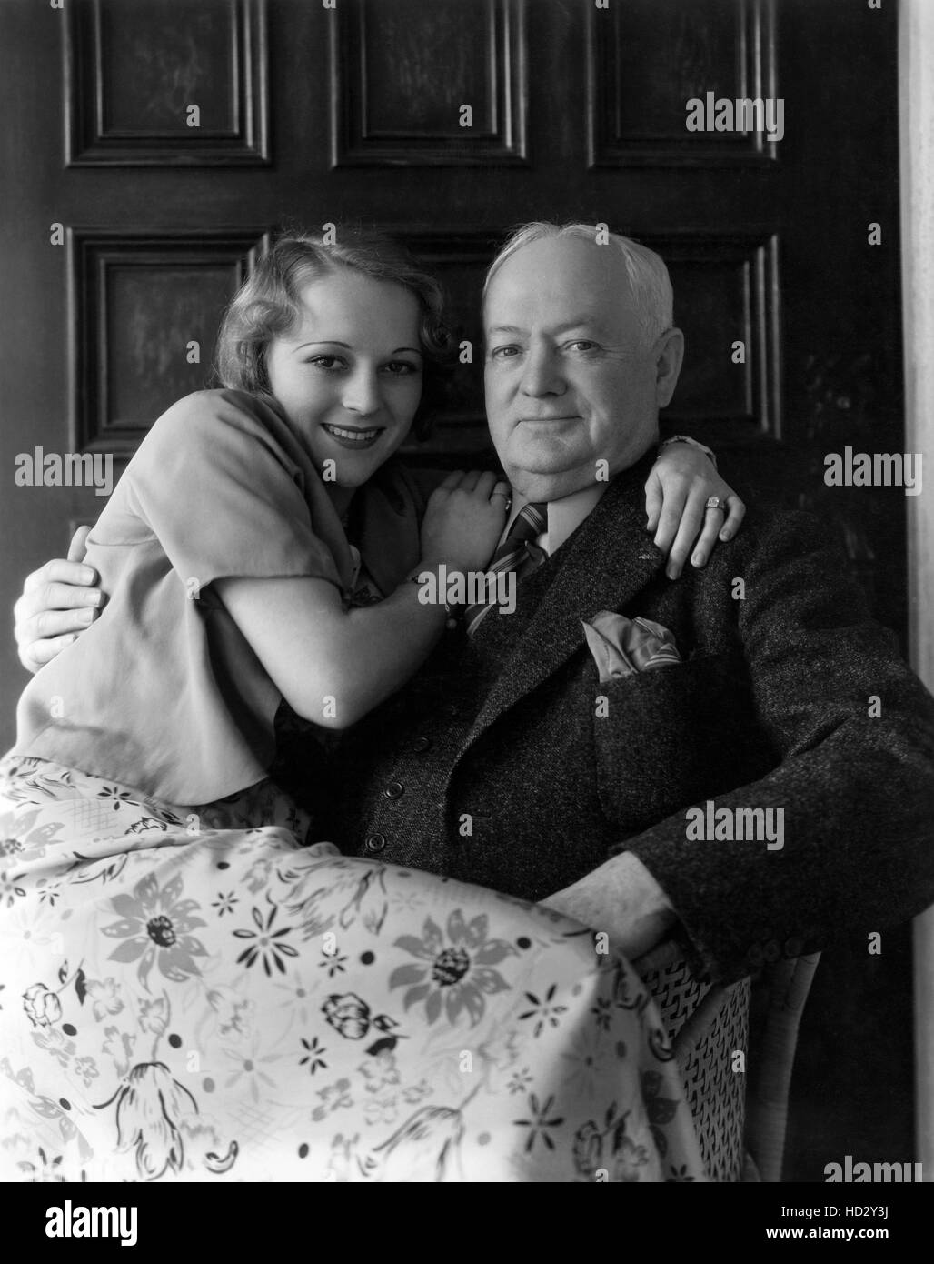 From left: Sally Eilers and her father, ca. 1930s Stock Photo - Alamy