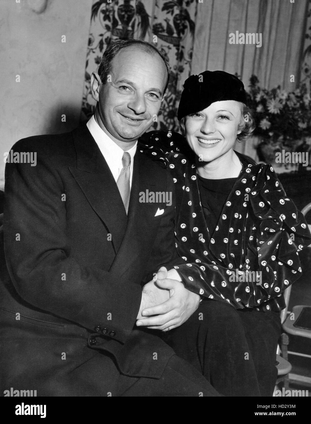 From left: Harry Joe Brown with wife, Sally Eilers, ca. 1933 Stock ...