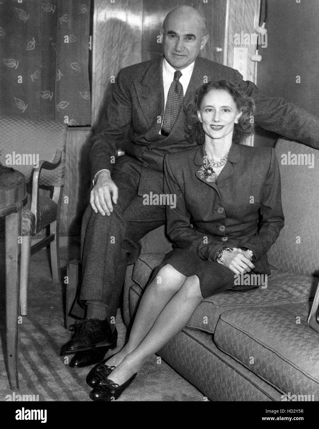 Samuel Goldwyn with wife Frances Howard, 1947 Stock Photo - Alamy