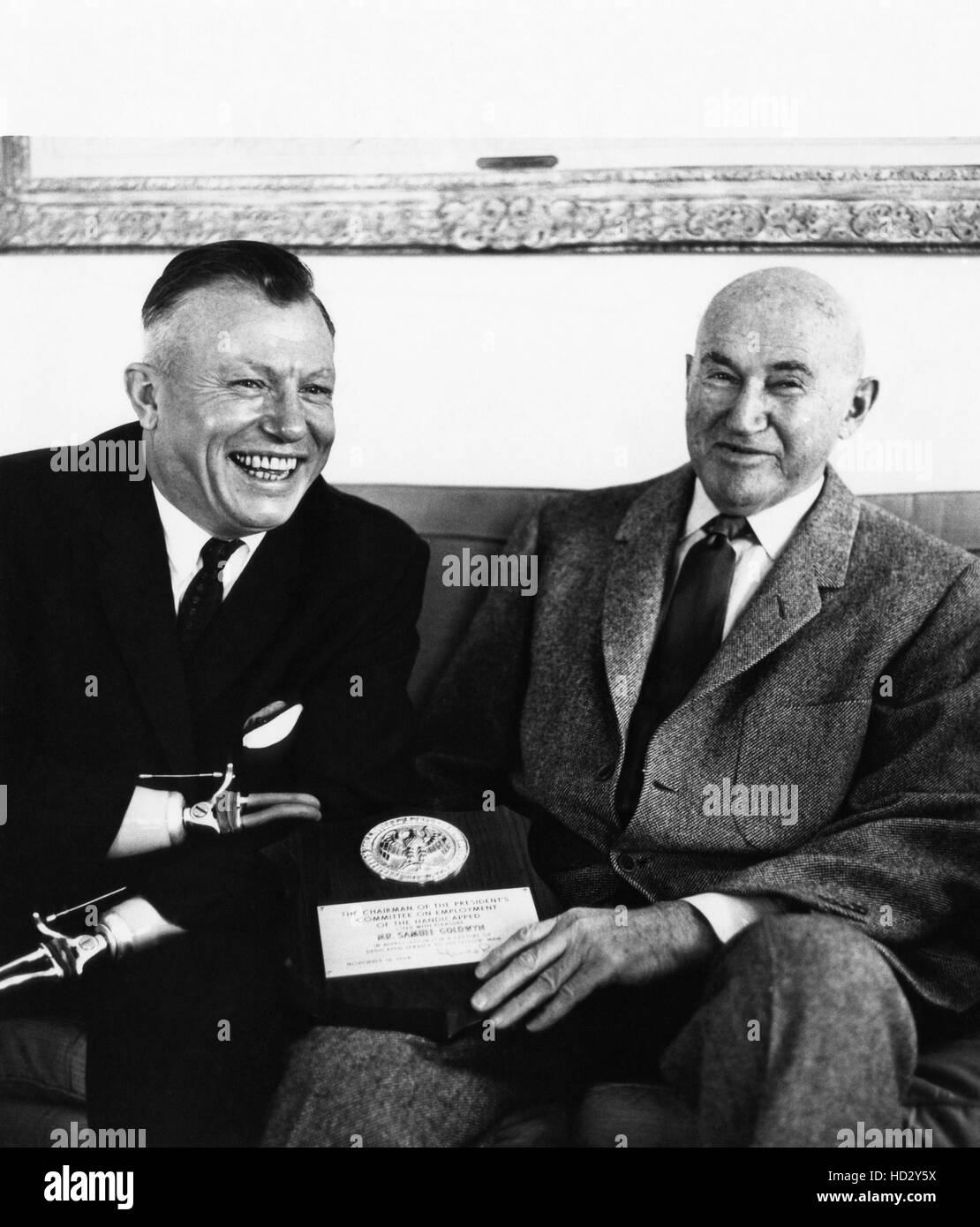 Harold Russell, Samuel Goldwyn, ca. 1960s Stock Photo - Alamy