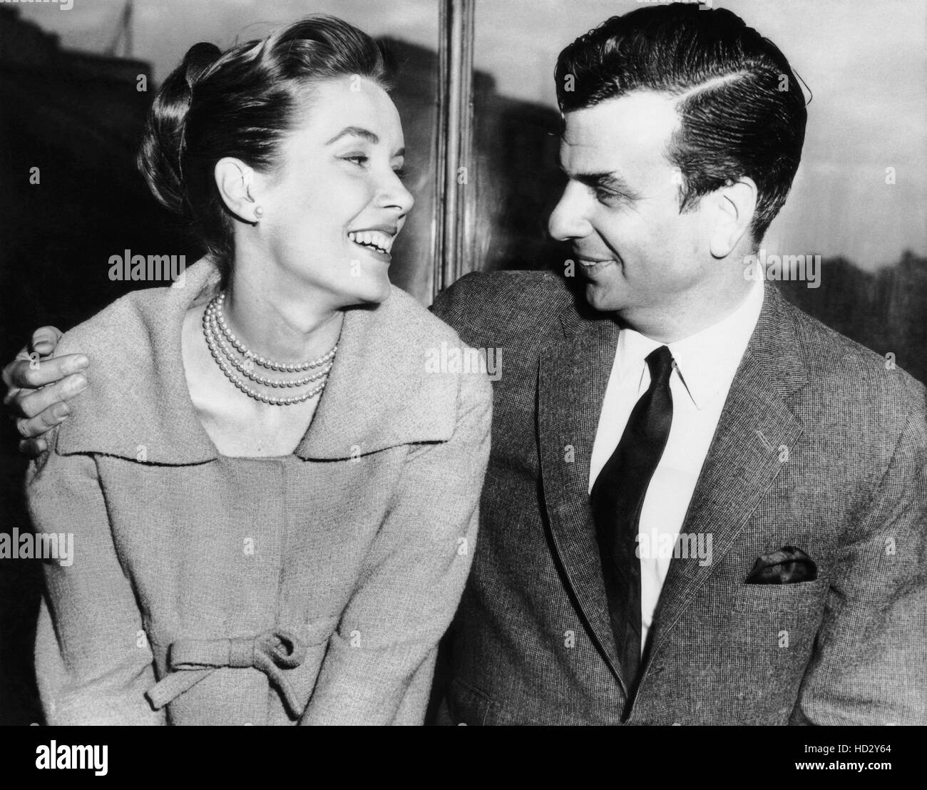Sally Ann Howes, left, and her second husband, composer Richard Adler ...