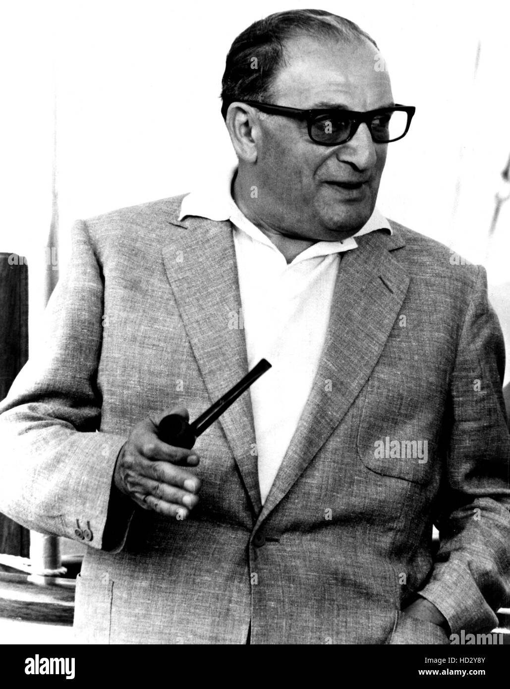Producer SAM SPIEGEL during production meeting for NIGHT OF THE ...