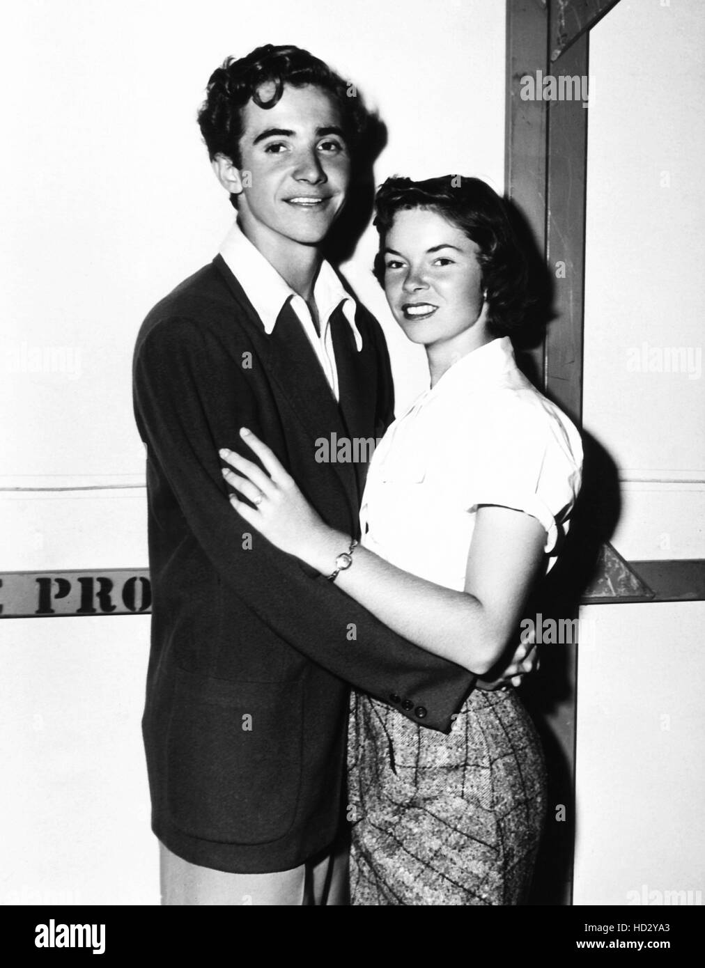 Scotty Beckett, left, and his first wife, tennis player Beverly Baker ...