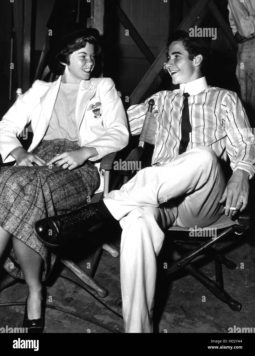 Scotty Beckett, right, and his first wife, tennis player Beverly Baker ...