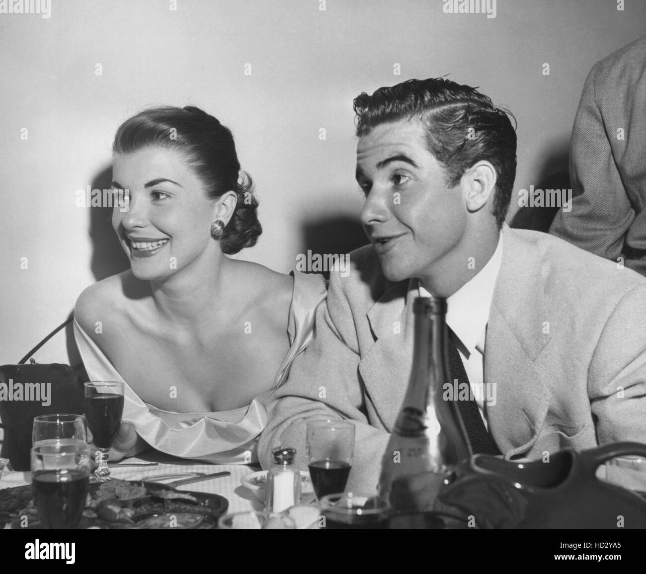 Scotty Beckett (right) with fiancee Suny Vickers at the opening of the ...