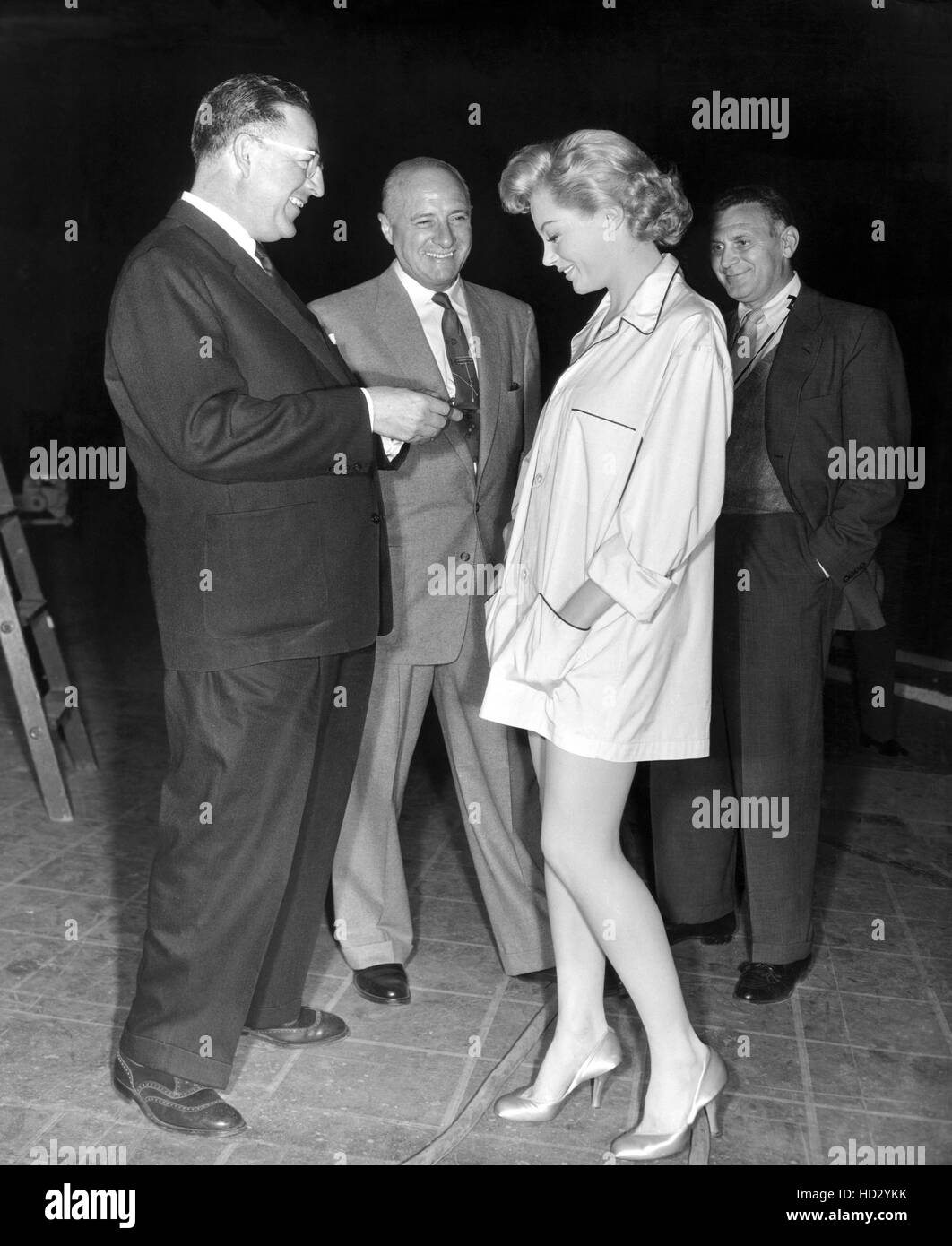 From left: producer Samuel Engel, unit production manager Gaston Glass ...