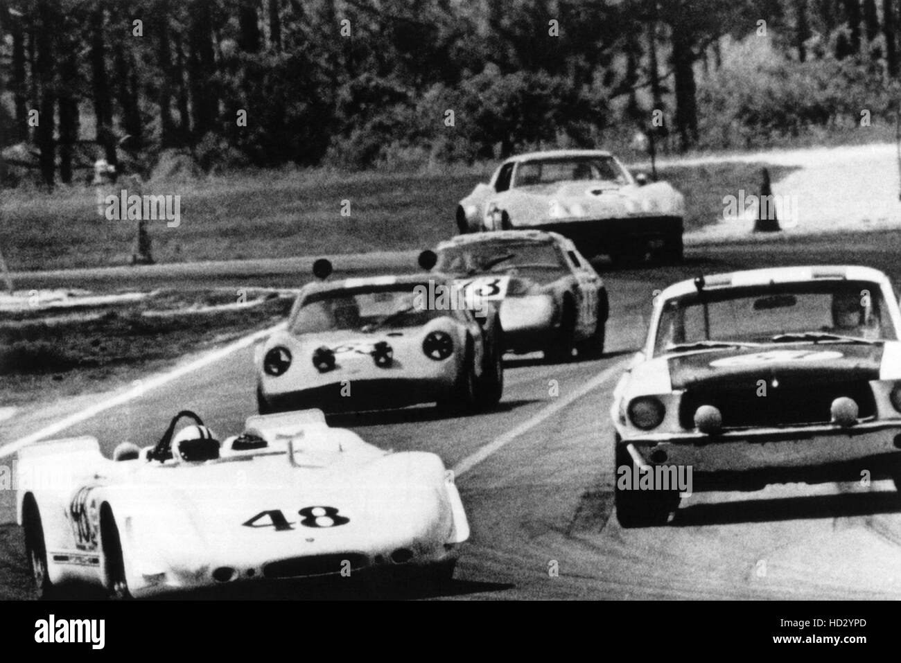 Steve McQueen, in car number 48, at the Sebring Grand Prix, 1970 Stock ...