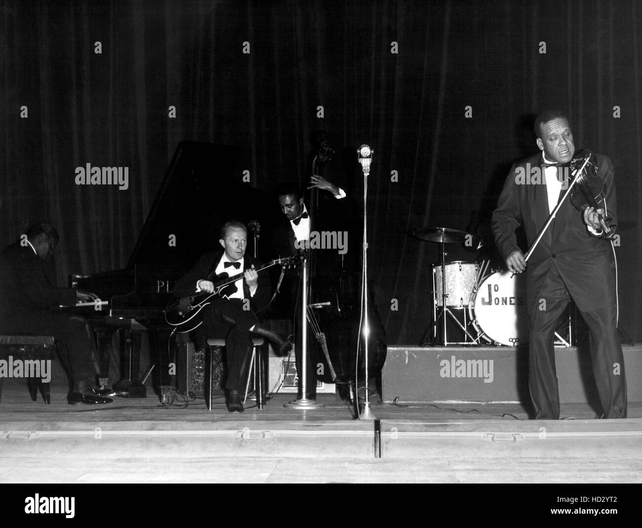 Stuff Smith on violin and Eddie Condon on guitar at the Jazz at the ...