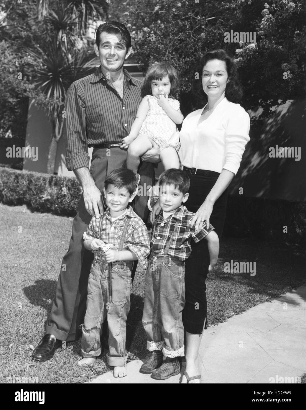 Stuart Whitman, left, and his first wfe, Patricia Whitman, at home with ...