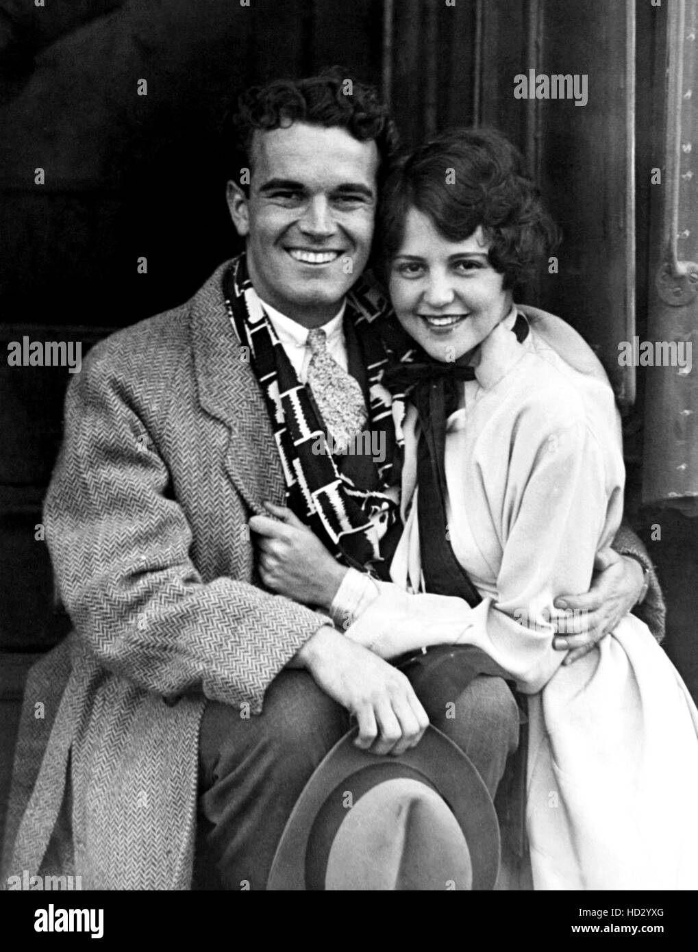 Sue Carol, right, and her second husband, actor Nick Stuart, around the ...