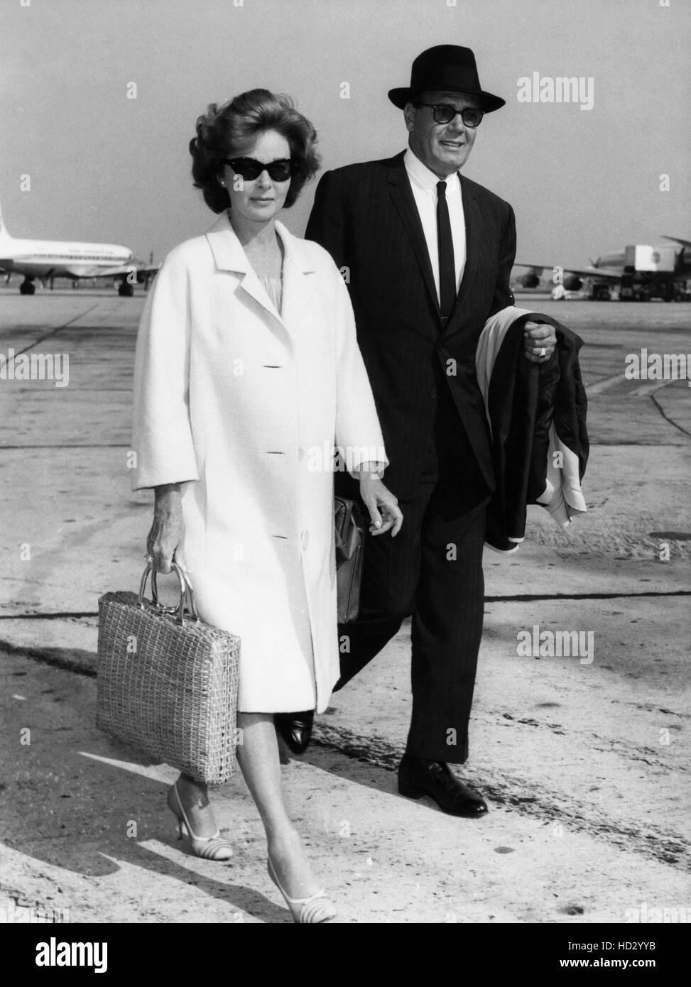 Susan Hayward, left, and her second husband, Floyd Eaton Chalkley ...