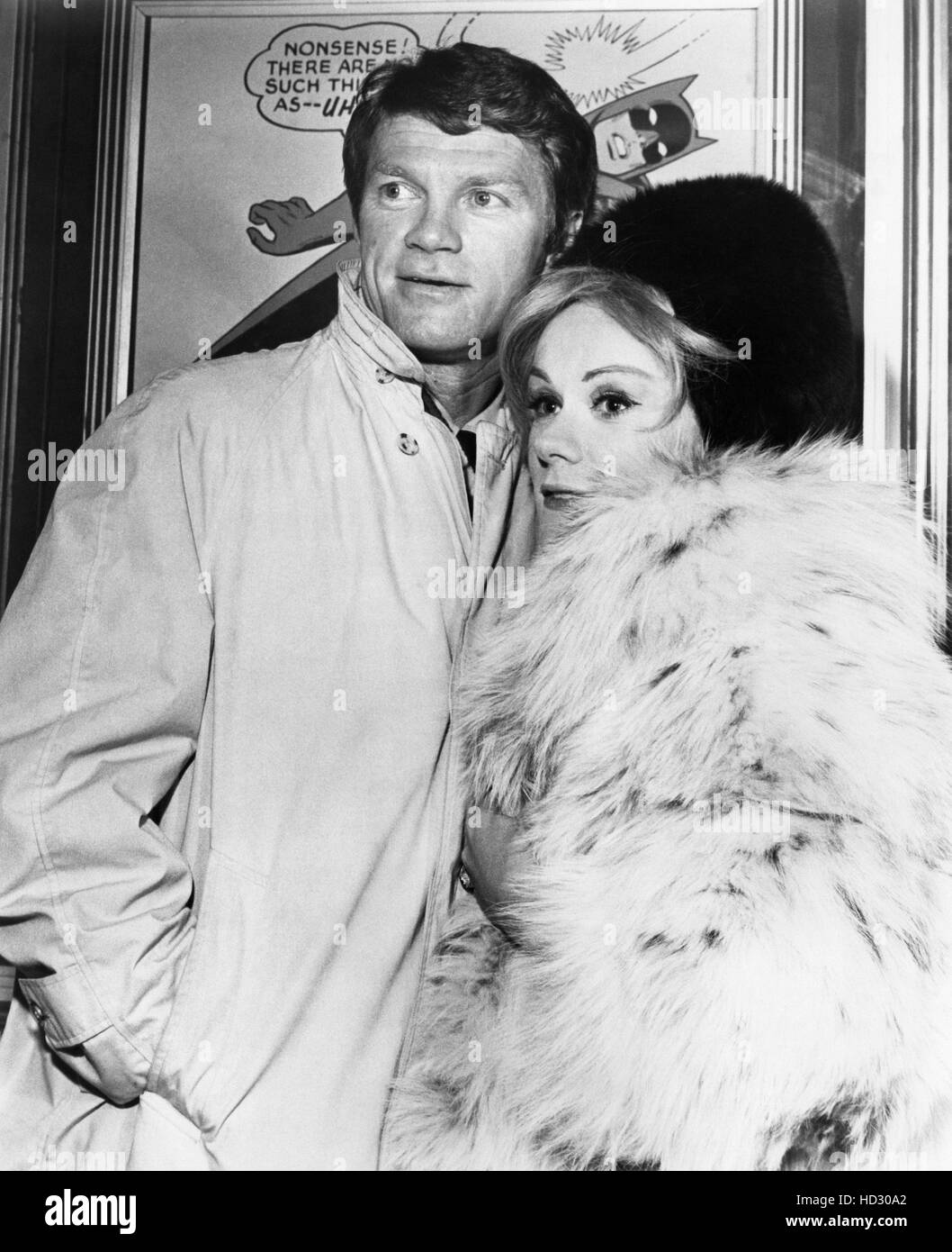 Tammy Grimes, fiance Jeremy Slate, 1966 Stock Photo - Alamy
