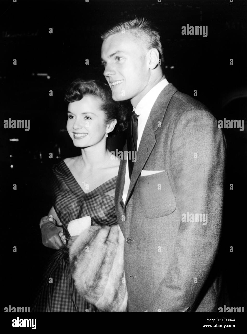 Tab Hunter with Debbie Reynolds, ca. 1954 Stock Photo - Alamy