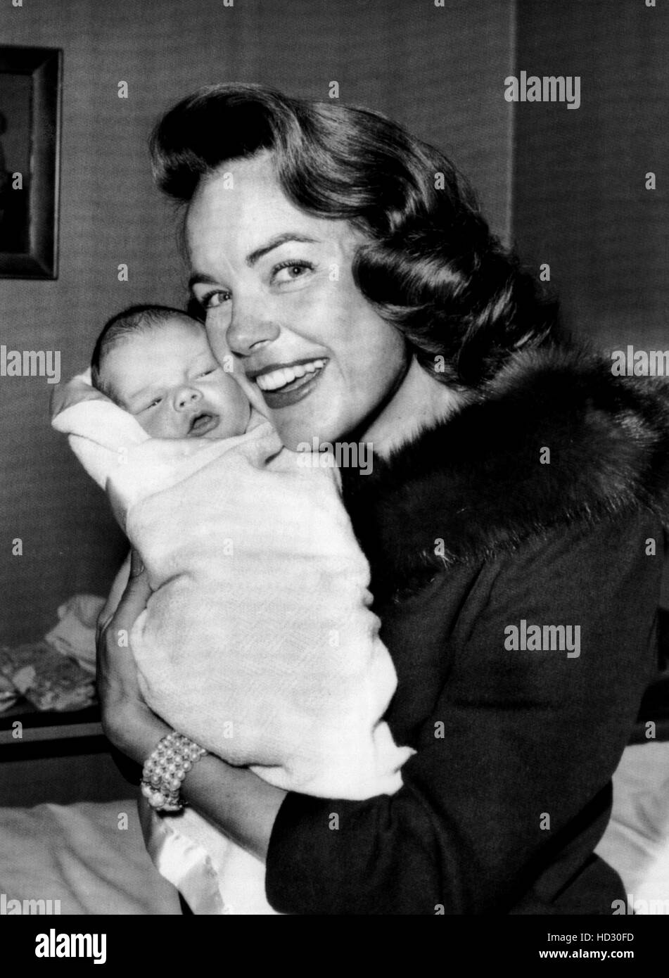 Terry Moore and her son, November 16, 1961 Stock Photo - Alamy
