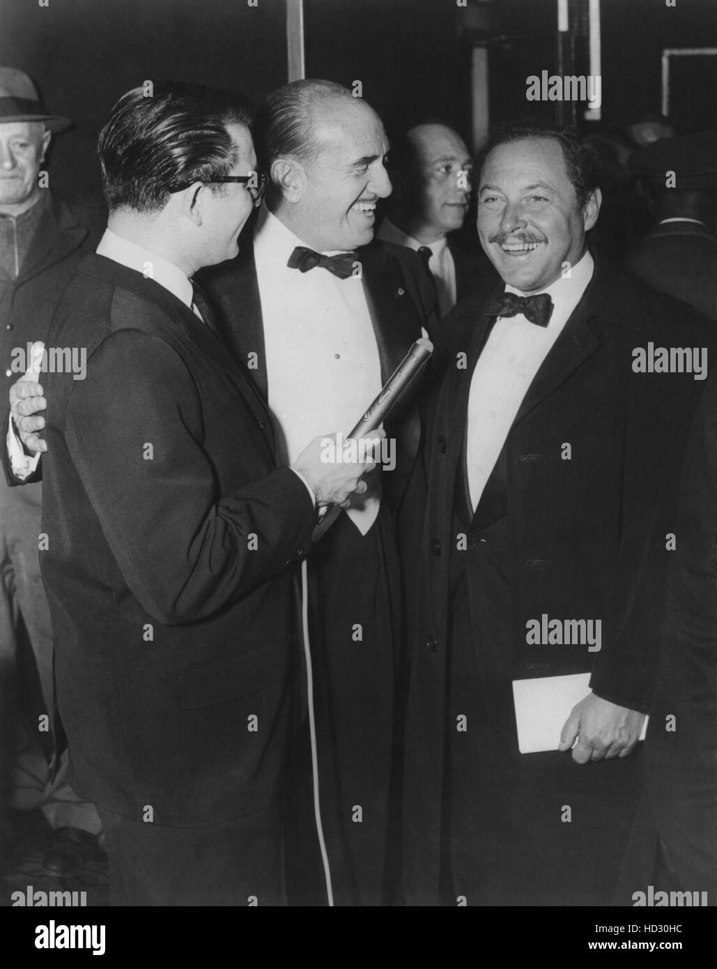 From left: Jerry Warren interviewing Jack Warner, Tennessee Williams at ...