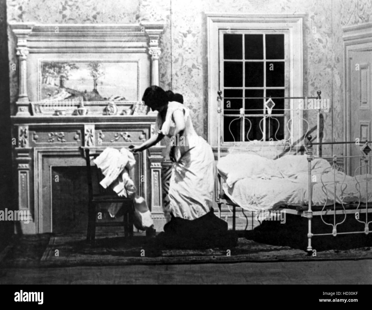 Scene from Edison film from about 1900 Stock Photo - Alamy