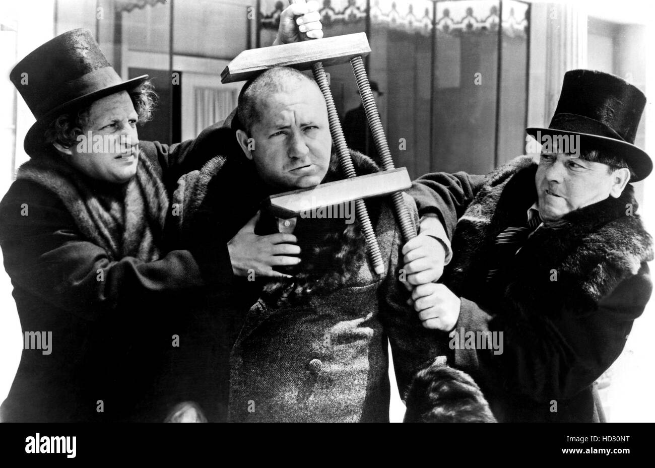 LARRY FINE, CURLY HOWARD, MOE HOWARD [The Three Stooges], c. 1940 Stock ...