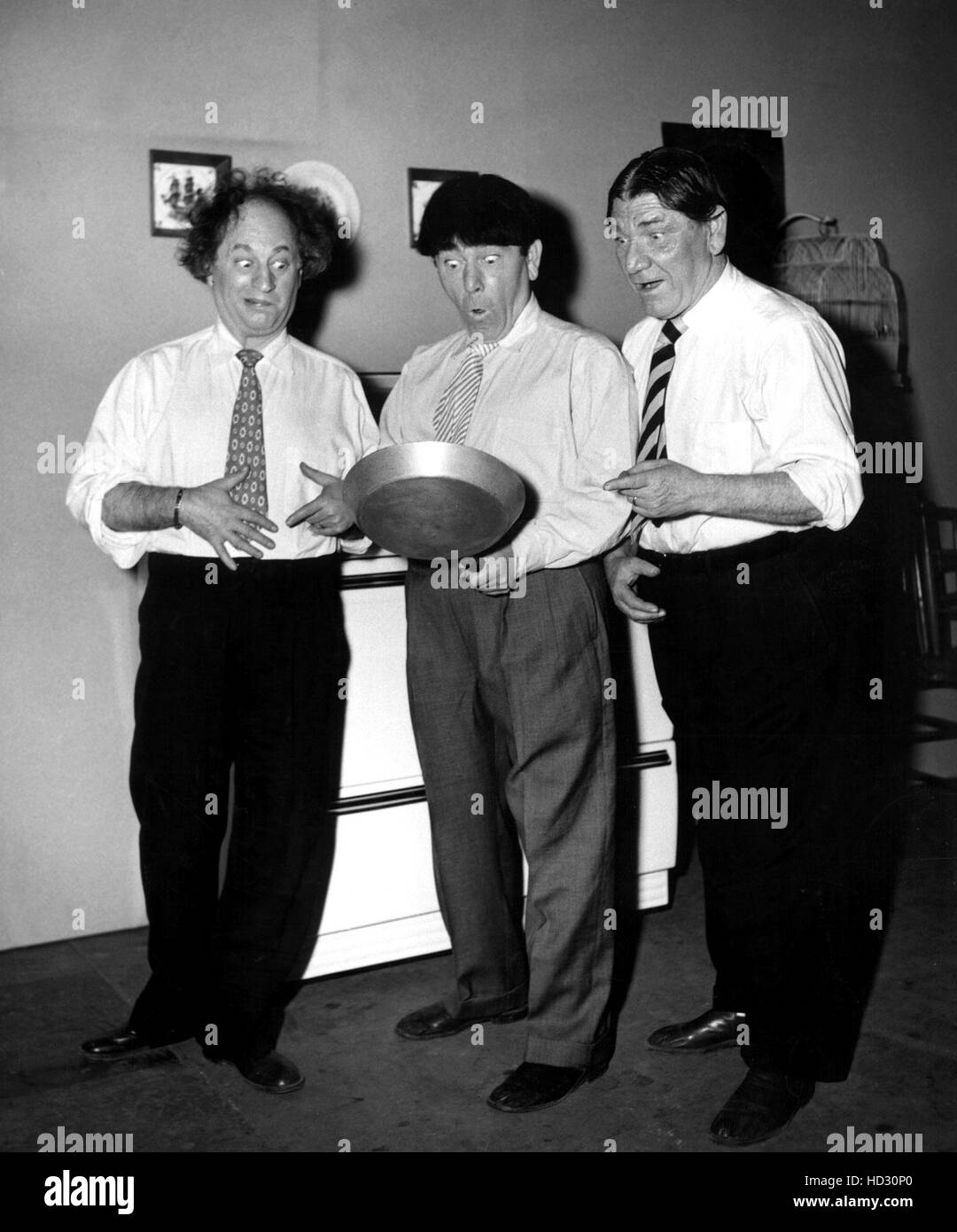 LARRY FINE, MOE HOWARD, SHEMP HOWARD [The Three Stooges], 1955 Stock ...