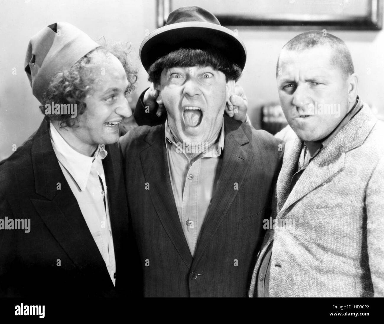 LARRY FINE, MOE HOWARD, CURLY HOWARD [The Three Stooges], 1943 Stock ...