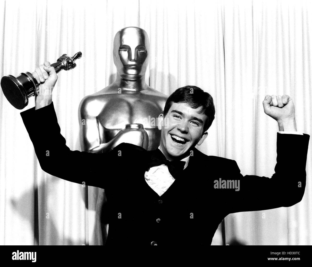 Timothy Hutton with is Academy Award for ORDINARY PEOPLE, 1981 Stock ...