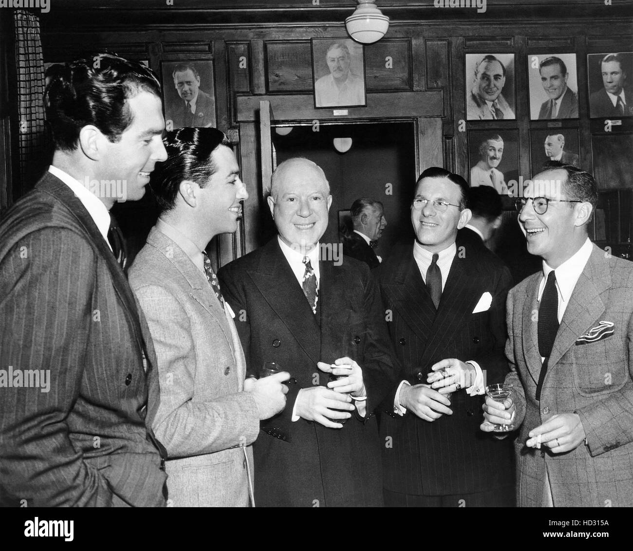From left, Fred MacMurray, Robert Taylor, Paramount Managing Director ...