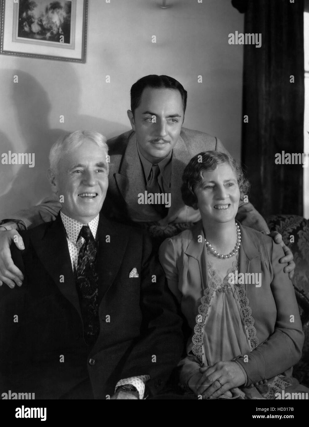 William Powell with his parents, ca. 1930s Stock Photo - Alamy