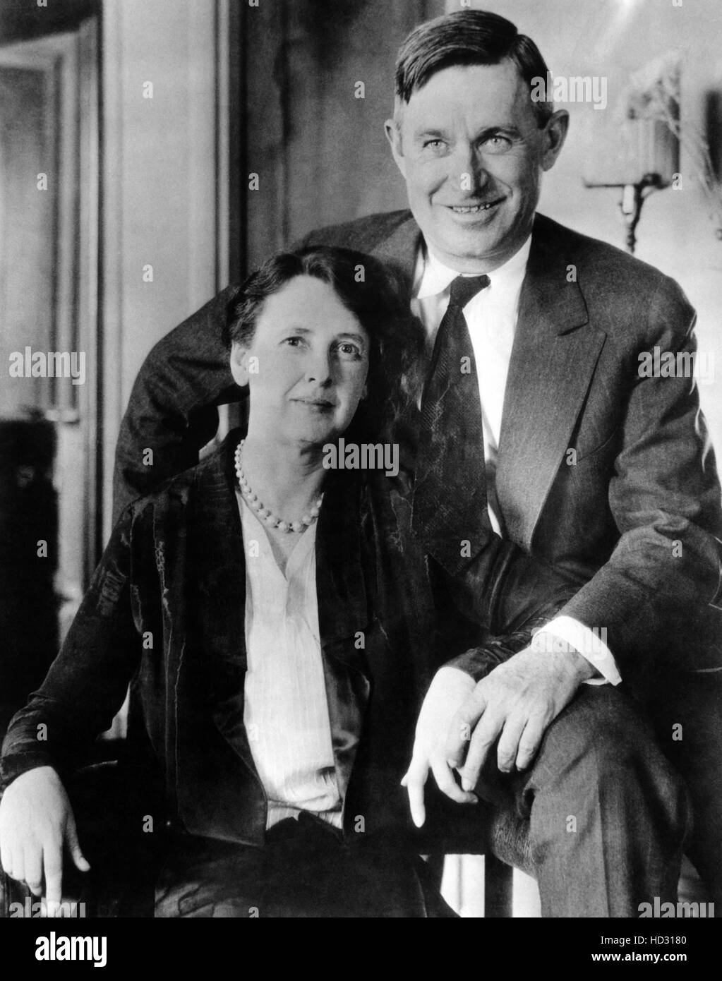 Will Rogers with wife, Betty Blake, ca. early 1930s Stock Photo - Alamy