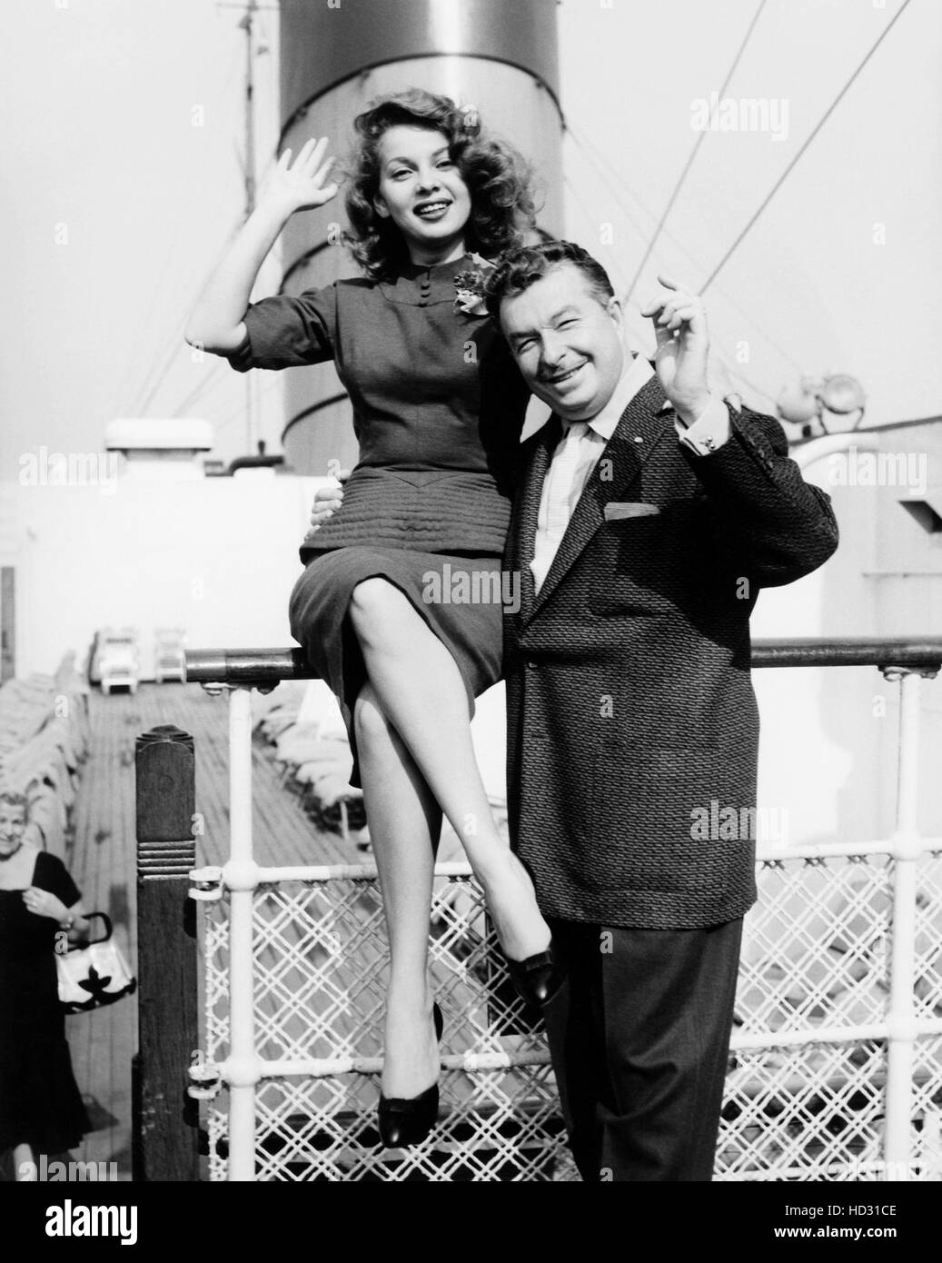 Xavier Cugat, right, and his fourth wife, singer Abbe Lane, on the ...