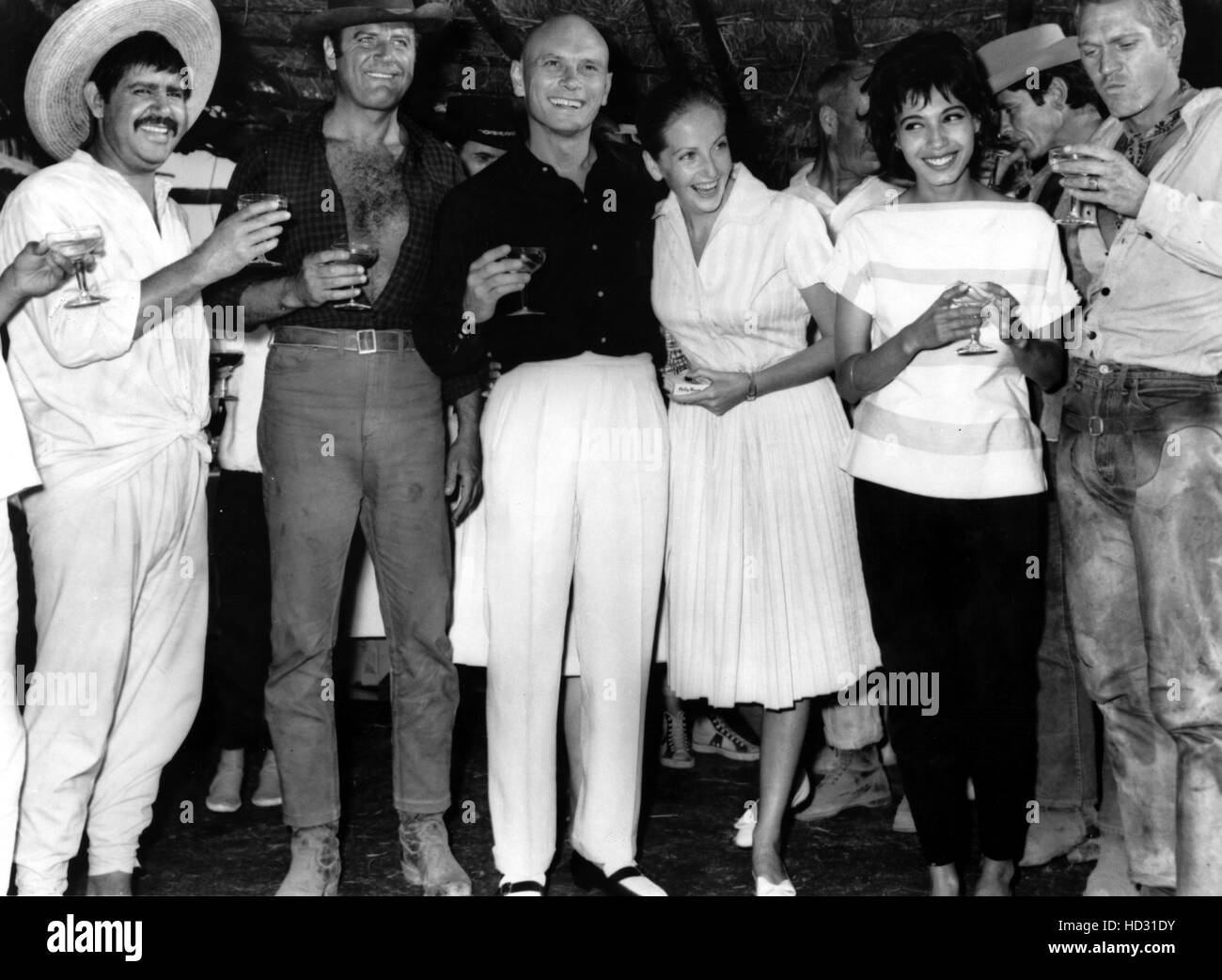 THE MAGNIFICENT SEVEN, Rico Alaniz, Brad Dexter, Yul Brynner and new ...