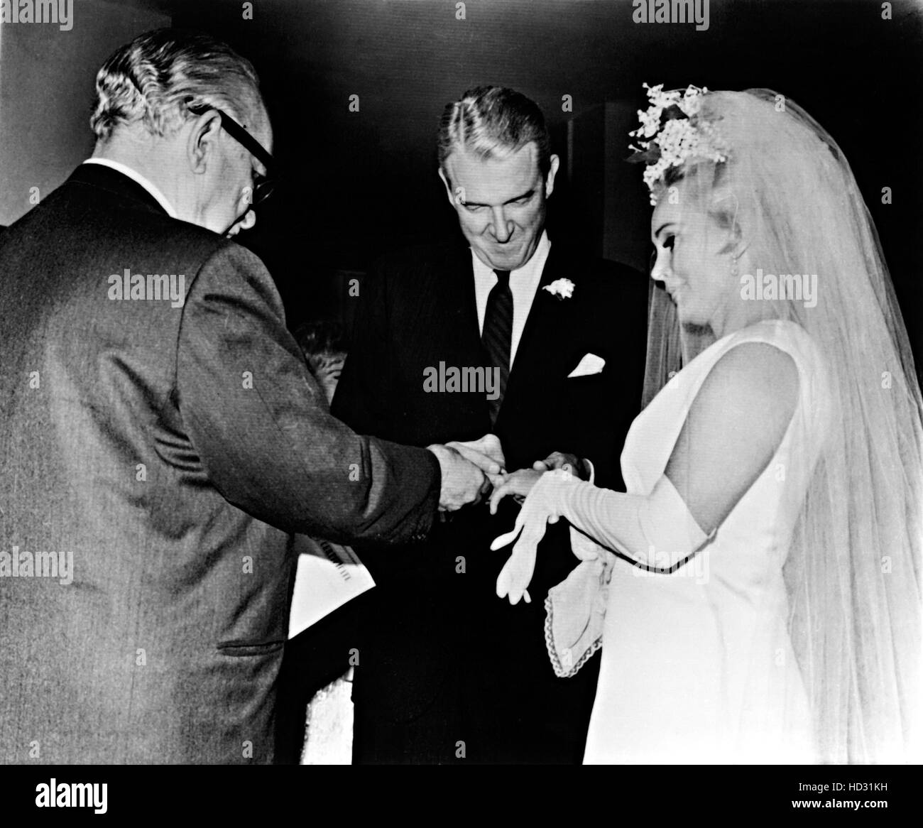 Zsa Zsa Gabor and her fifth husband, Joshua S. Cosden at her Hollywood ...