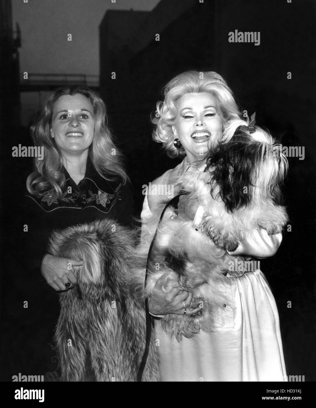 Zsa Zsa Gabor, with her daughter, Francesca Hilton (left), 1977 Stock ...
