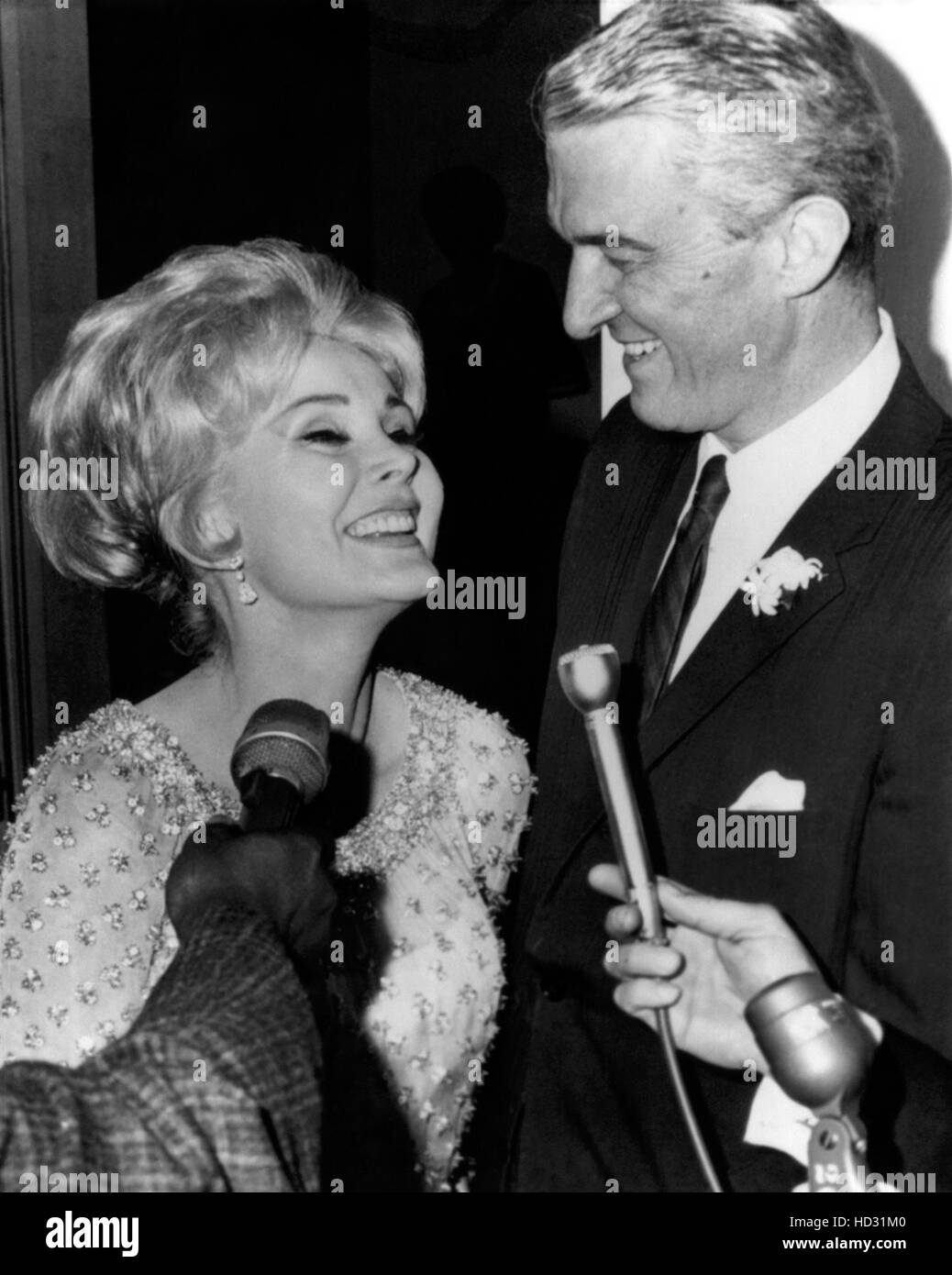 Zsa Zsa Gabor with fifth husband, Joshua Cosden, after their wedding ...