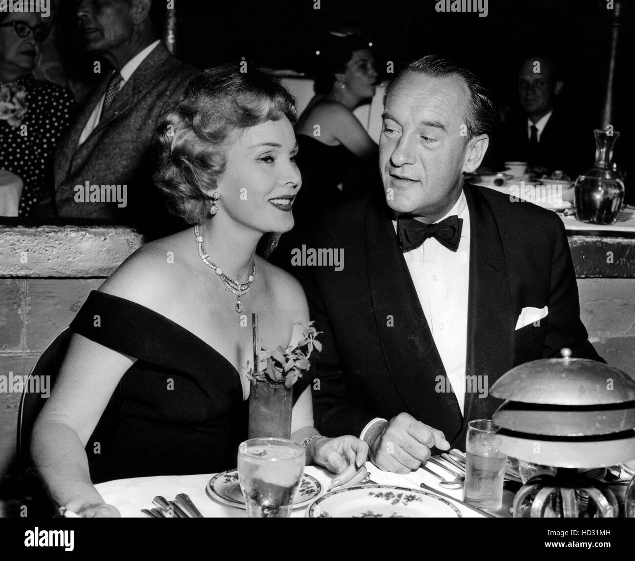 Zsa Zsa Gabor with husband, George Sanders, 1954 Stock Photo - Alamy