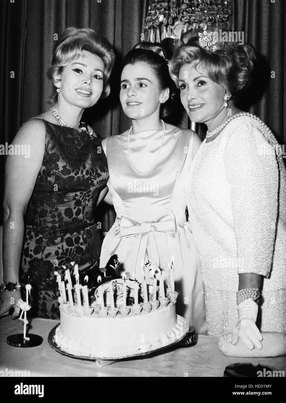 Three generations of Gabors, from left: Zsa Zsa Gabor, her daughter ...