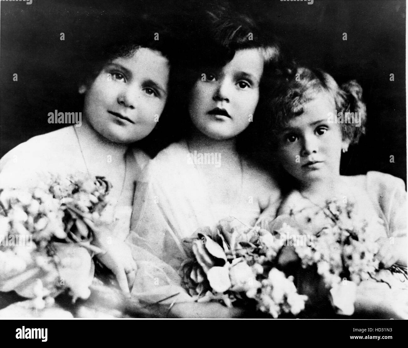 From left, Magda Gabor, Zsa Zsa Gabor, Eva Gabor, ca. 1922 Stock Photo ...
