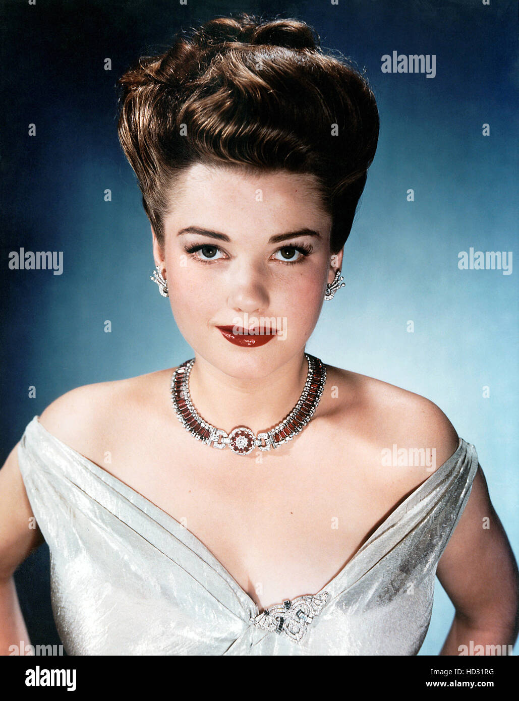 Anne Baxter, 1940s Stock Photo - Alamy