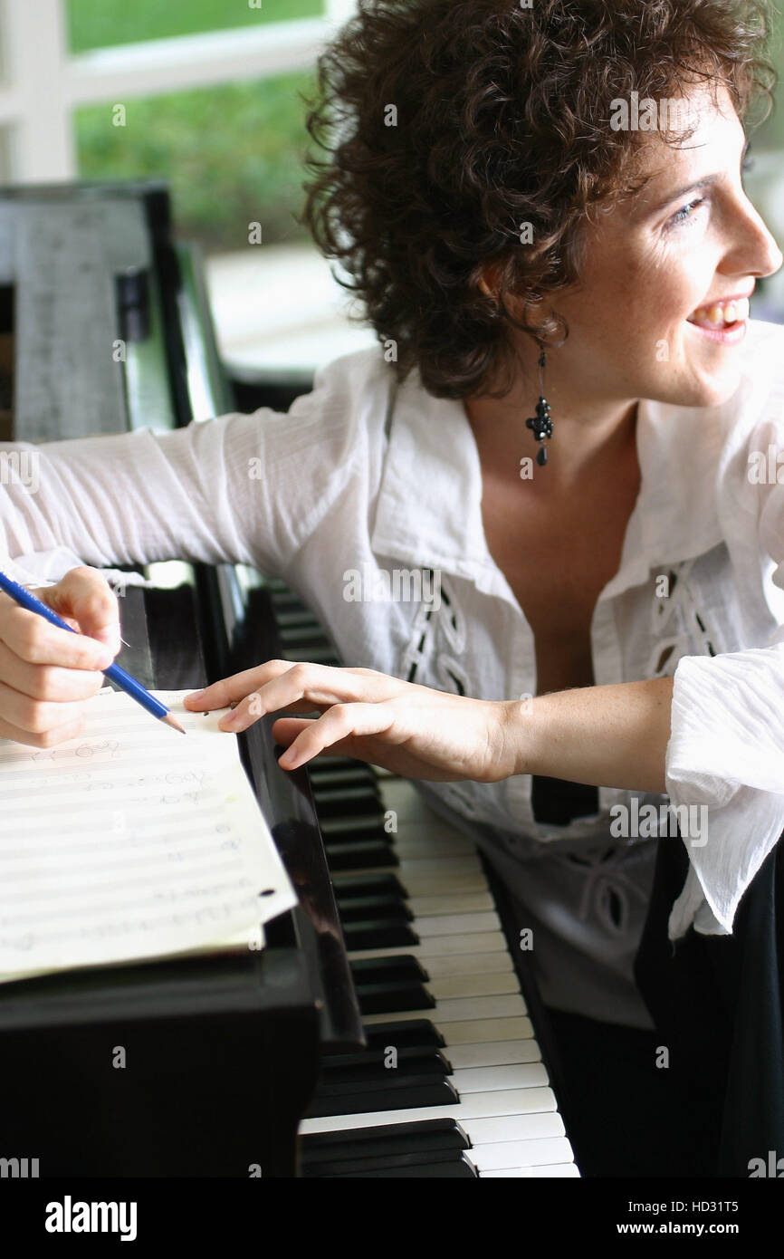 pianist/composer Anat Fort, 2000s Stock Photo - Alamy