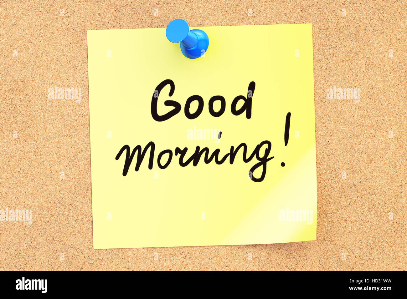 Good morning written on memo hi-res stock photography and images - Alamy