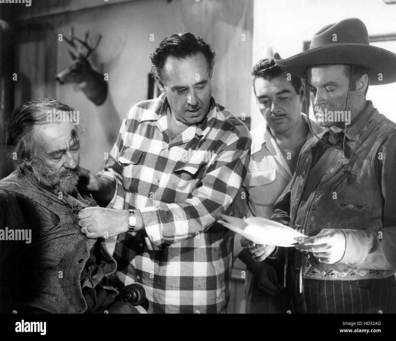 From left: character actor Paul E Burns, director Frank Tashlin ...