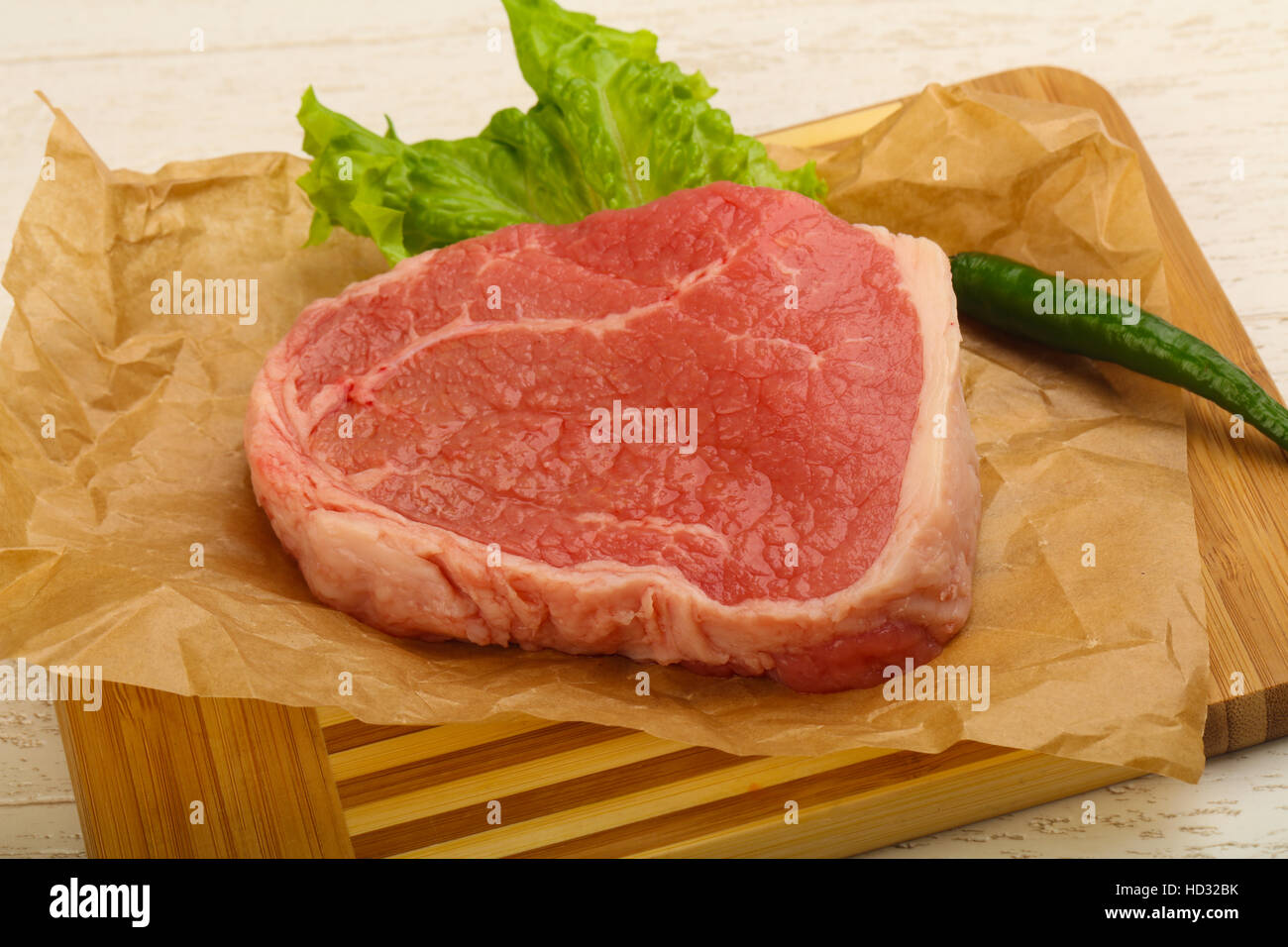 Beef steak raw - ready for cooking Stock Photo - Alamy