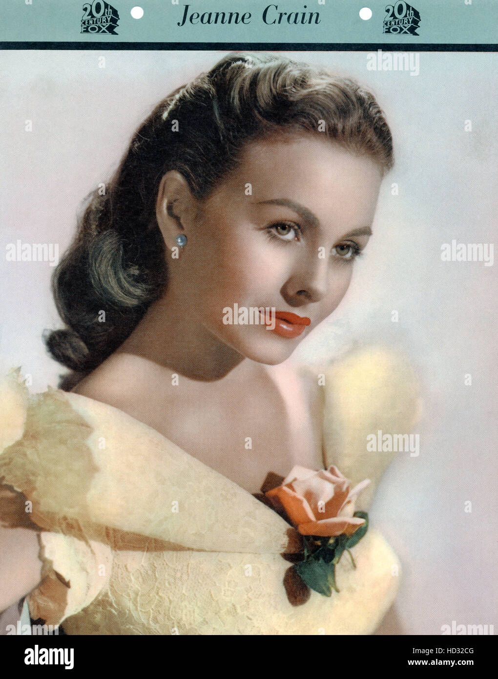 Jeanne Crain, circa 1940s, TM and (c) 20th Century-Fox Fim Corp. All ...