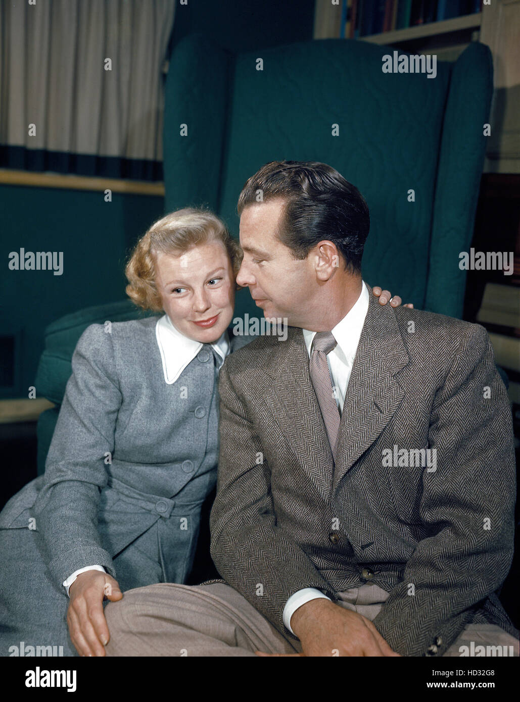 June Allyson with husband Dick Powell, late 1940s Stock Photo - Alamy