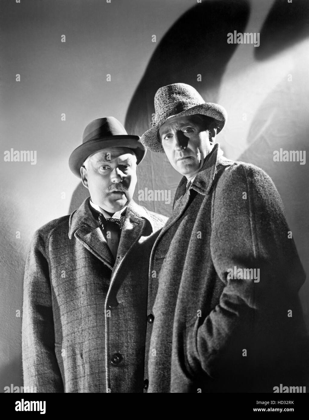 Nigel Bruce (as Dr. John Watson), Basil Rathbone (as Sherlock Holmes ...