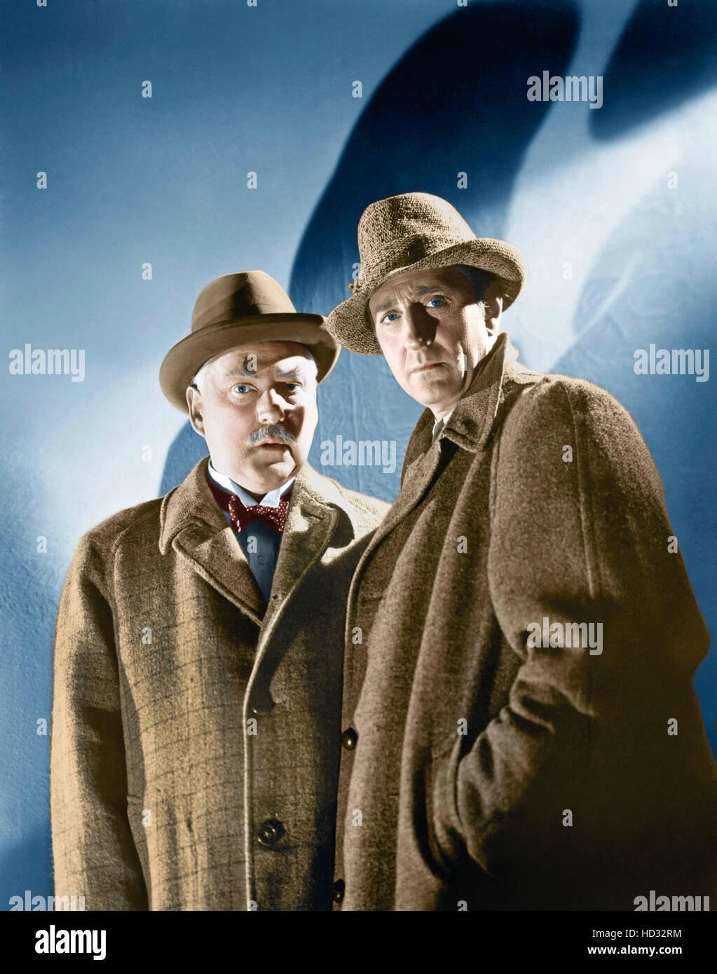 Nigel Bruce (as Dr. John Watson), Basil Rathbone (as Sherlock Holmes ...