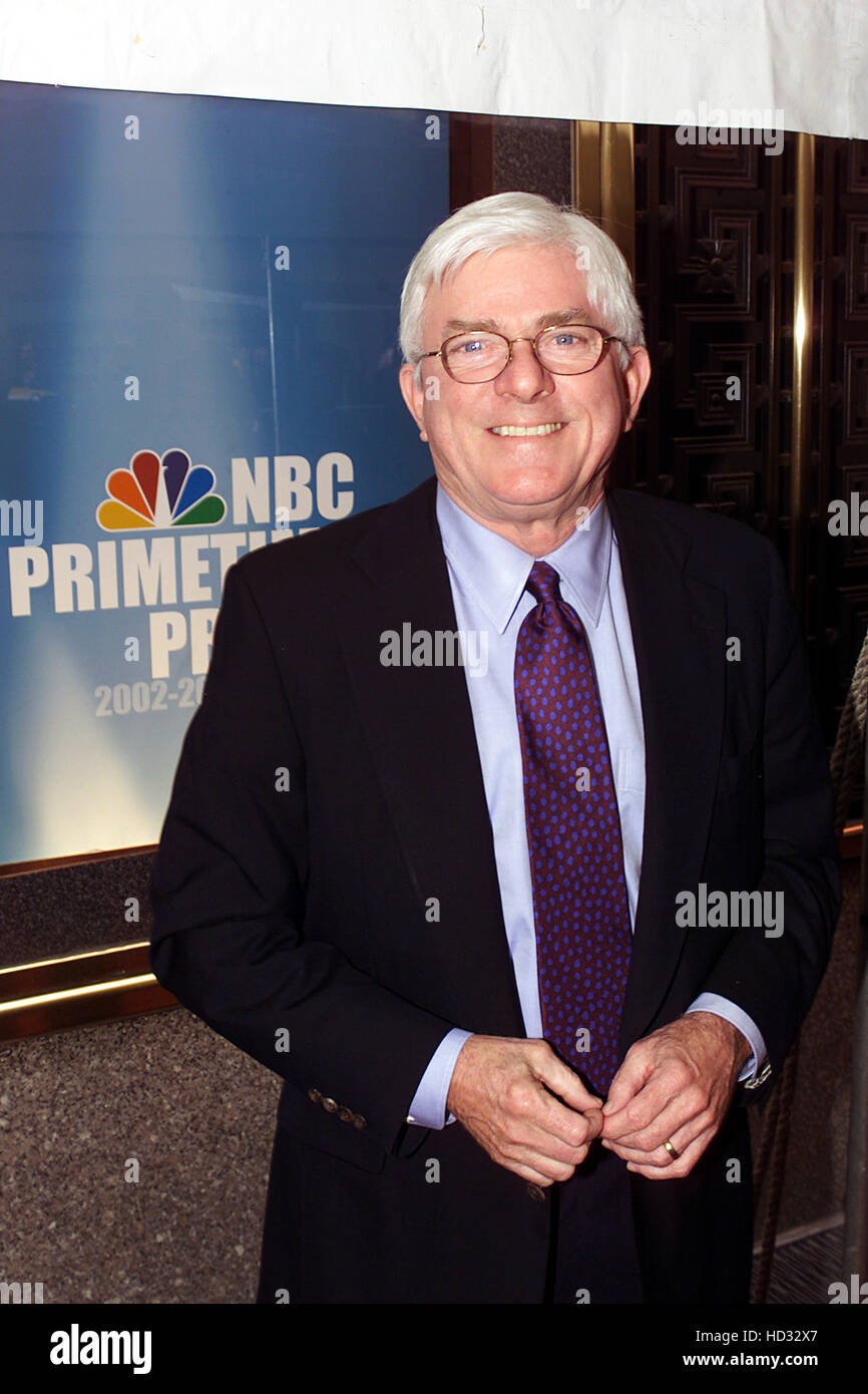 Phil Donahue at the NBC Upfront event, 2002 Stock Photo - Alamy